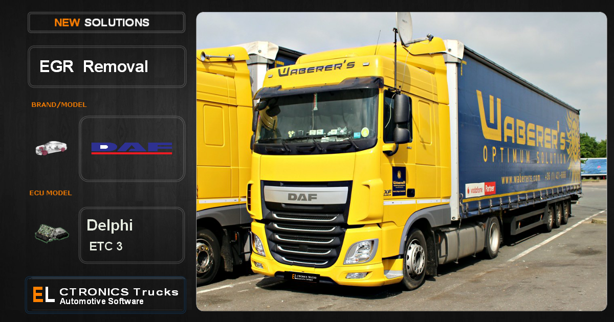 EGR Off DAF-Truck Delphi ETC3 Electronics Trucks Software