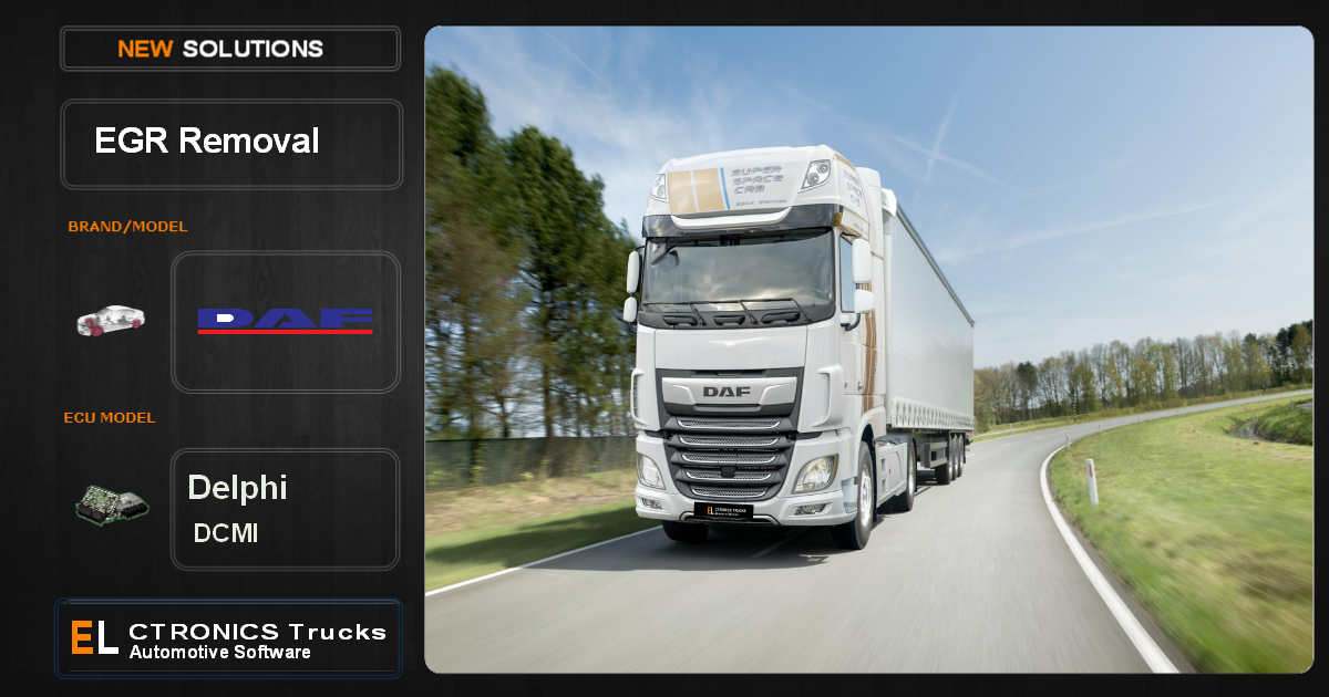 EGR Off DAF-Truck Delphi DCMI Electronics Trucks Software