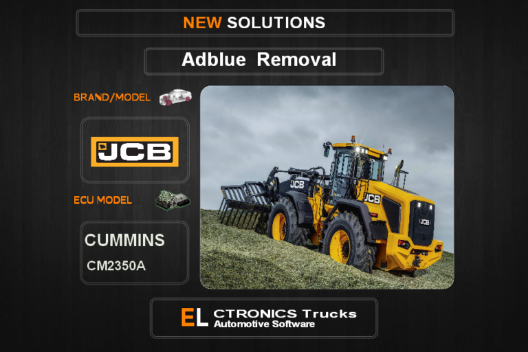 AdBlue OFF JCB Cummins CM2350A Electronics Trucks Software