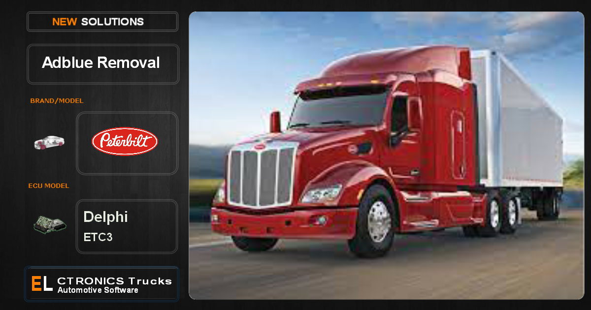 AdBlue OFF Peterbilt Delphi ETC3 Electronics Trucks Software