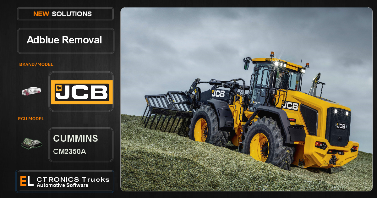 AdBlue OFF JCB Cummins CM2350A Electronics Trucks Software