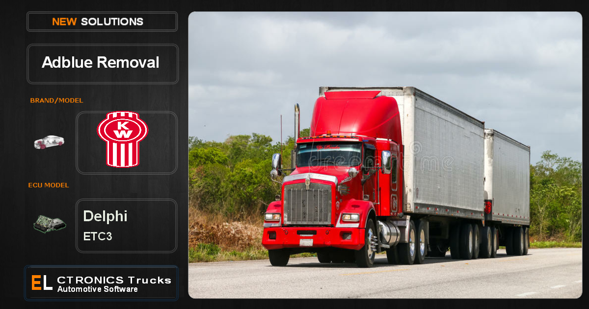AdBlue OFF Kenworth Delphi ETC3 Electronics Trucks Software