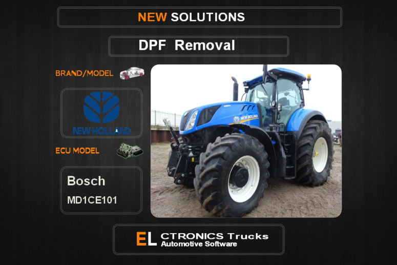 DPF Off New-Holland-Agriline Bosch MD1CE101 Electronics