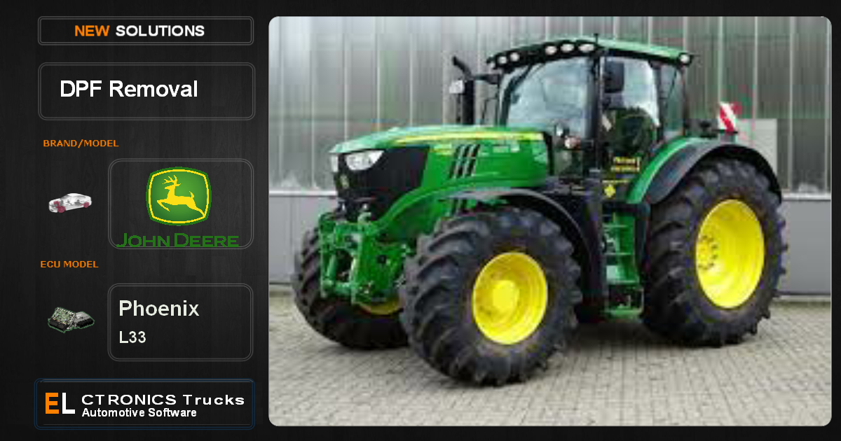 DPF Off John-Deere Phoenix L33 Electronics Trucks Software