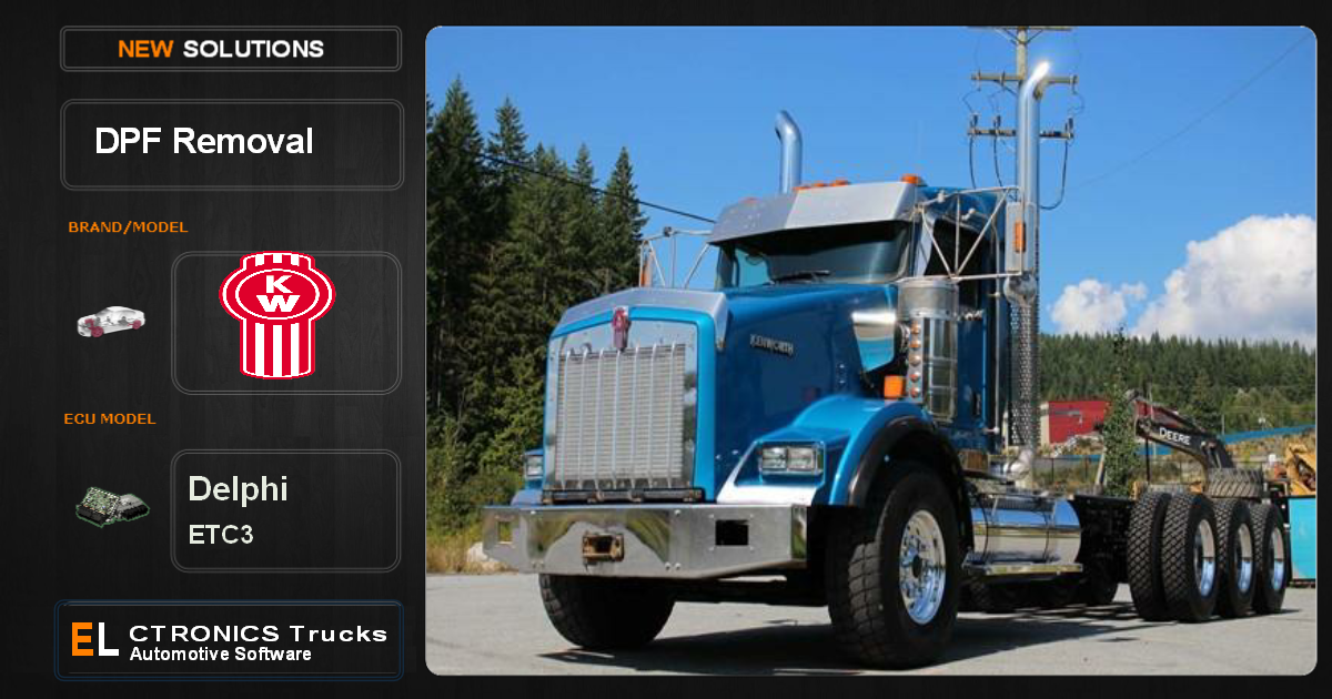 DPF Off Kenworth Delphi ETC3 Electronics Trucks Software