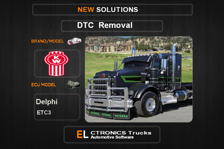 DTC OFF Kenworth Delphi ETC3 Electronics Trucks software