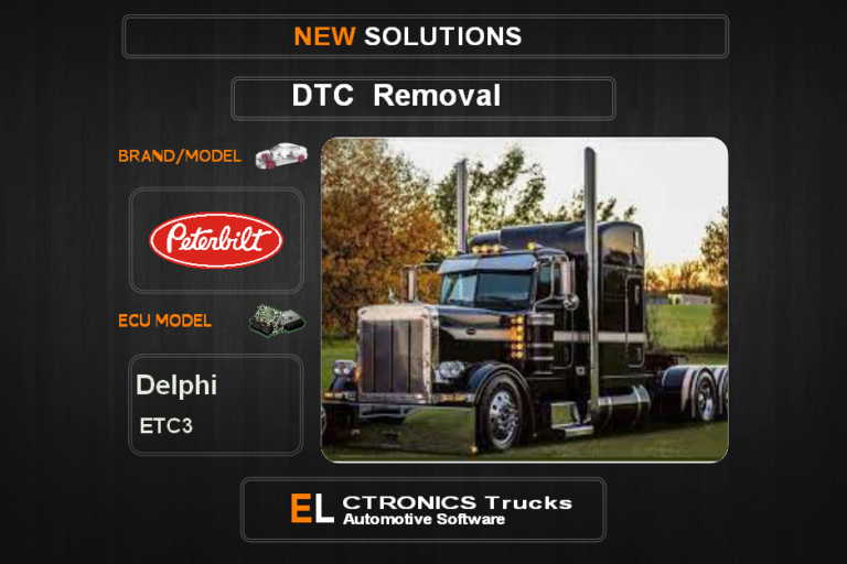 DTC OFF Peterbilt Delphi ETC3 Electronics Trucks software
