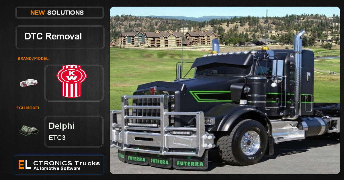 DTC OFF Kenworth Delphi ETC3 Electronics Trucks software
