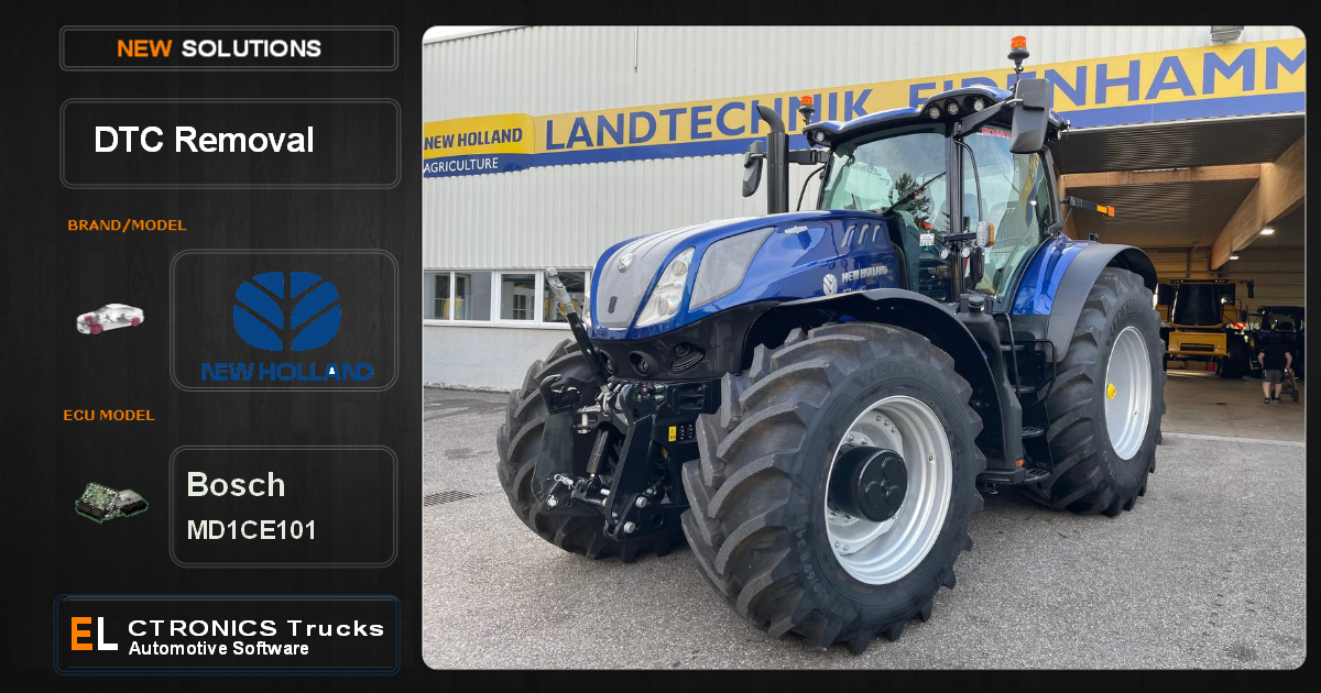 DTC OFF New-Holland-Agriline Bosch MD1CE101 Electronics