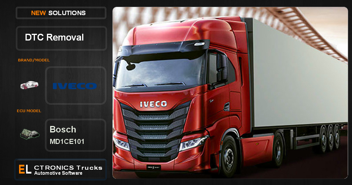 DTC OFF Iveco-Truck Bosch MD1CE101 Electronics Trucks