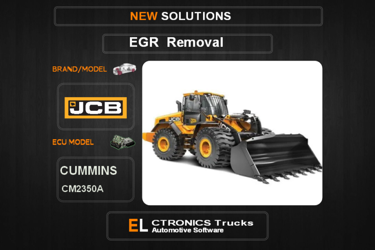 EGR Off JCB Cummins CM2350A Electronics Trucks Software