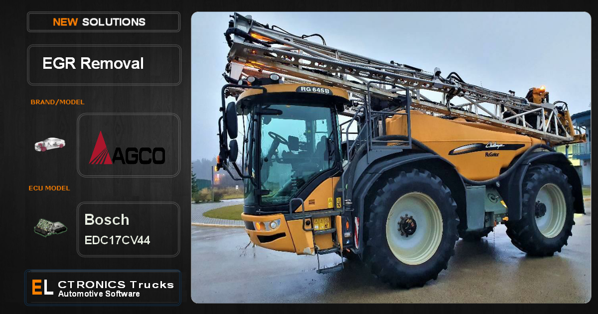 EGR Off Agco-agrilne Bosch EDC17CV41 Electronics Trucks