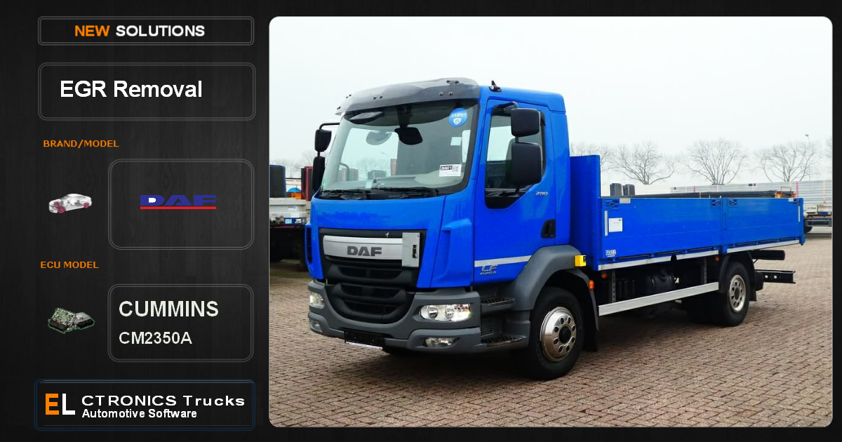 EGR Off DAF-Trucks Cummins CM2350A Electronics Trucks