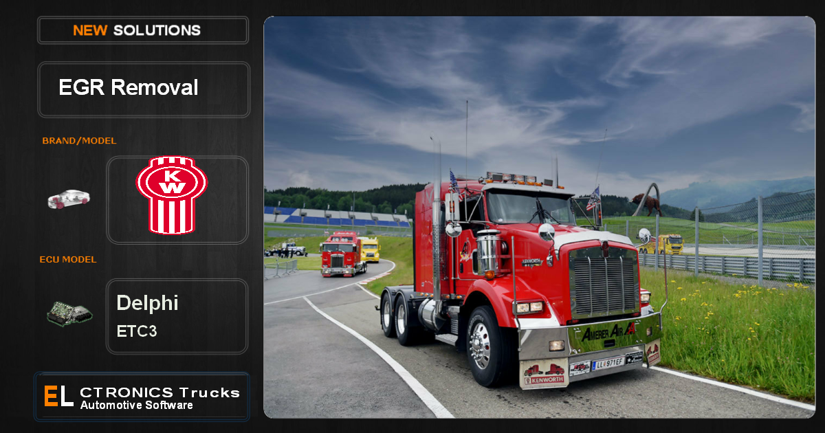 EGR Off Kenworth Delphi ETC3 Electronics Trucks Software