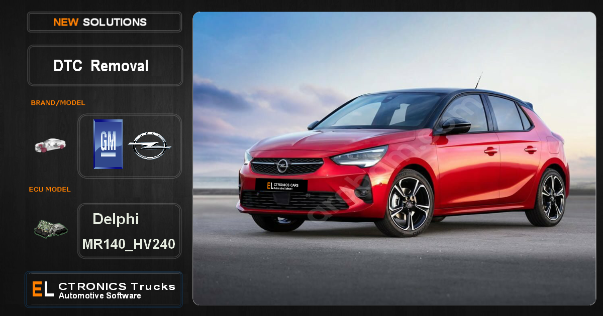 DTC OFF GM-Opel Delphi MR140 Electronics cars software