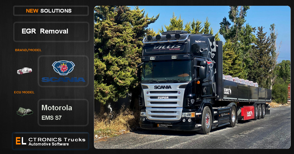 EGR Off Scania-Truck EMS S7 Electronics Trucks Automotive