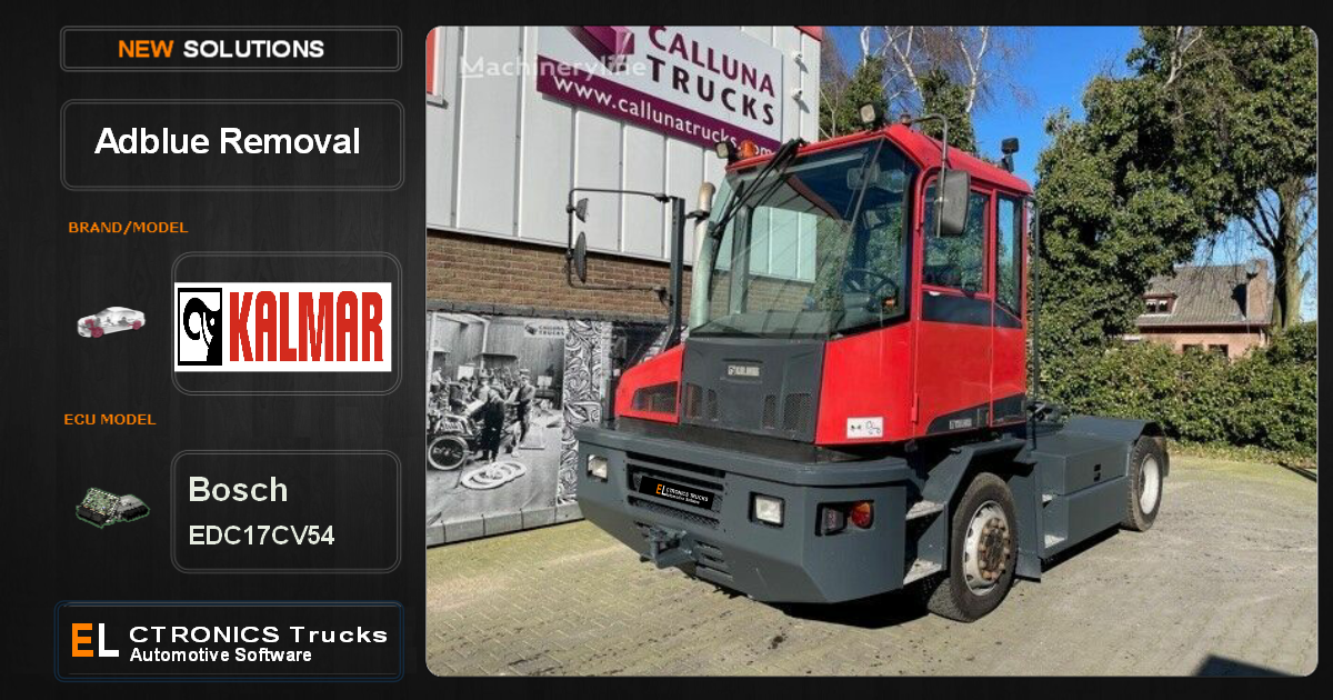 AdBlue OFF Kalmar Bosch EDC17CV54 Electronics Trucks