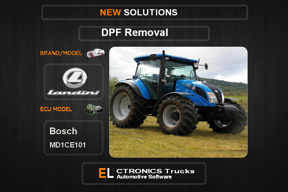 DPF Off Landini Bosch MD1CE101 Electronics Trucks Software