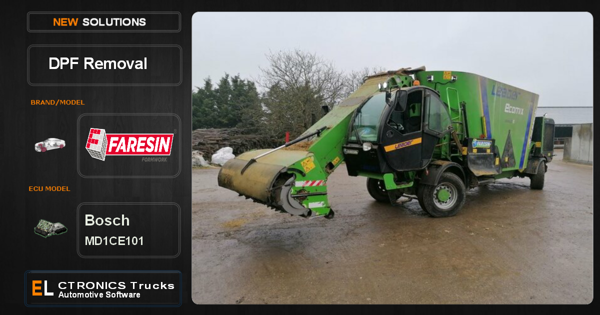 DPF Off Faresin Bosch MD1CE101 Electronics Trucks Software