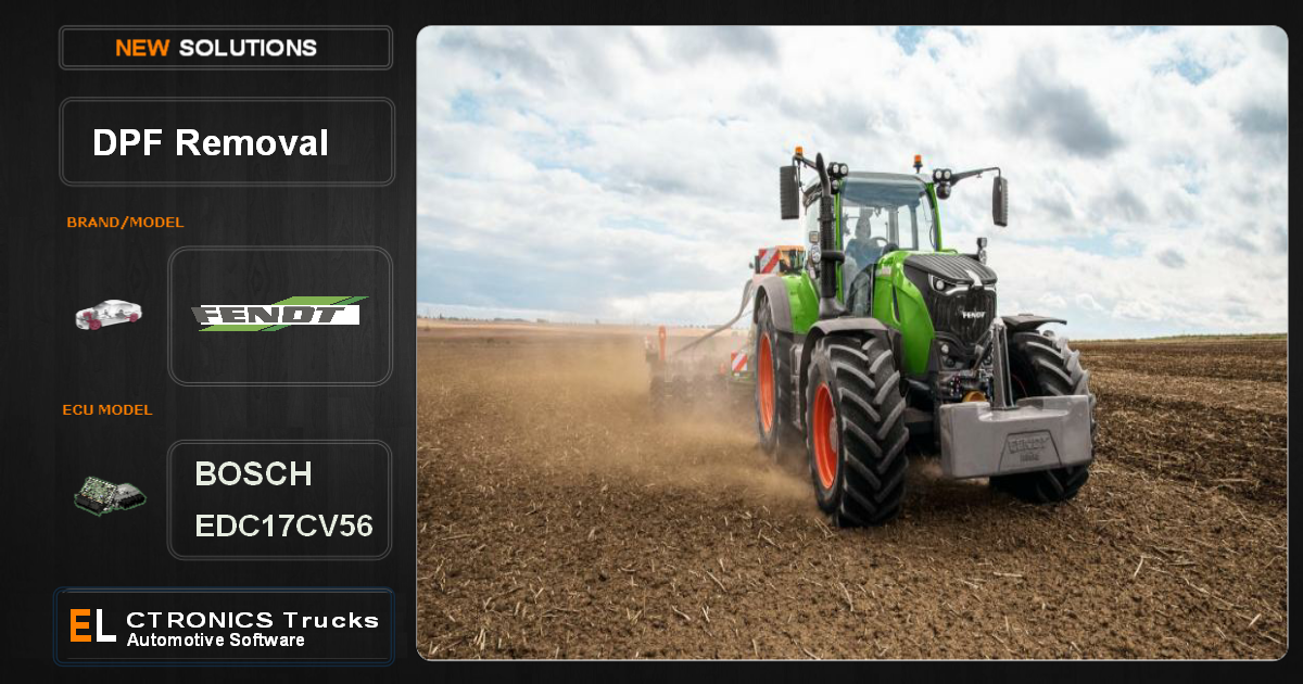 DPF Off Fendt Bosch EDC17CV56 Electronics Trucks Software