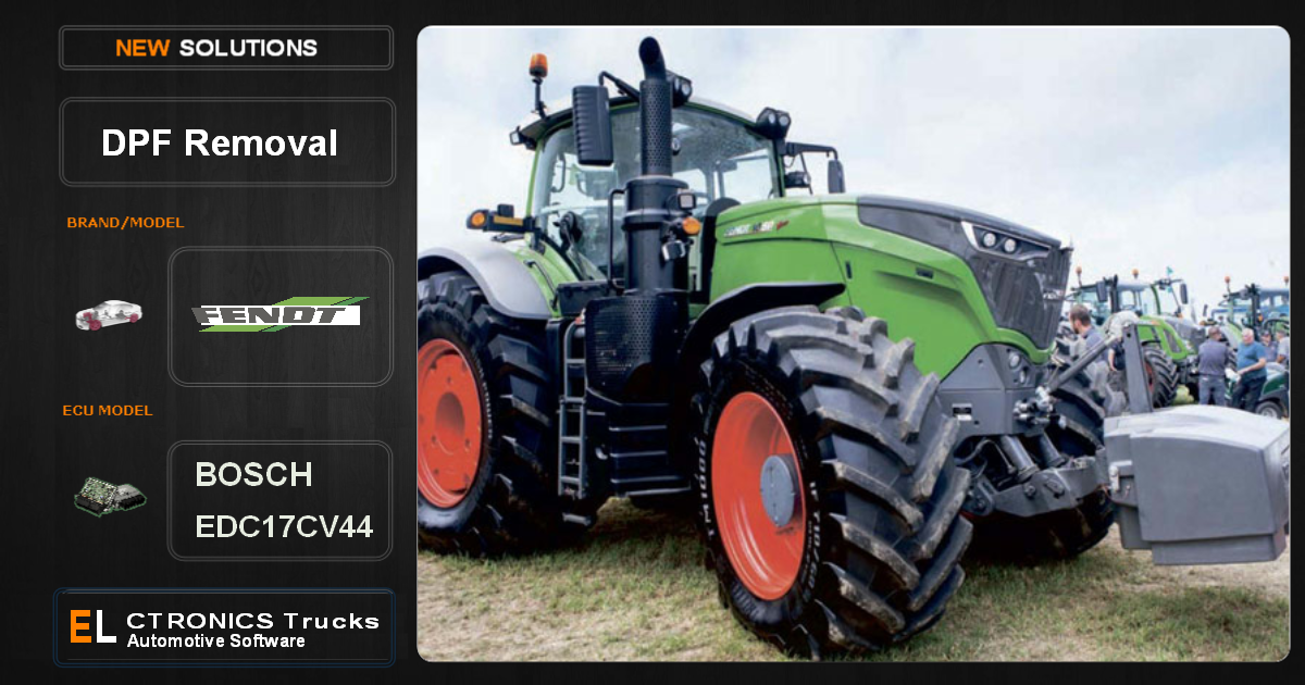 DPF Off Fendt Bosch EDC17CV44 Electronics Trucks Software