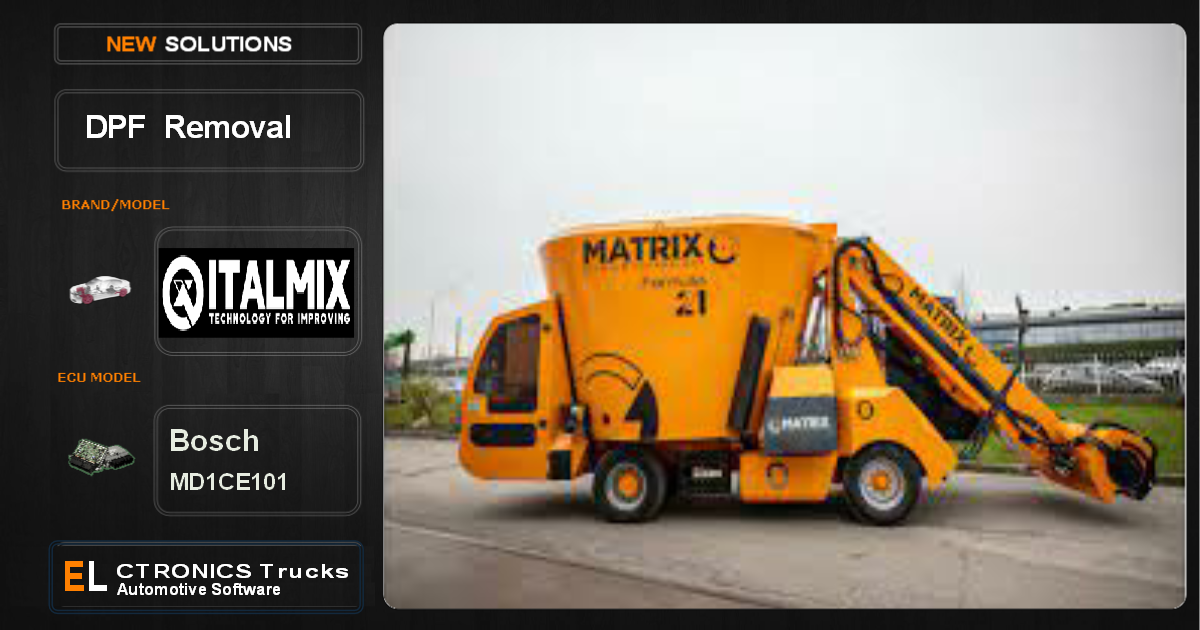DPF Off Itamix Bosch MD1CE101 Electronics Trucks Software