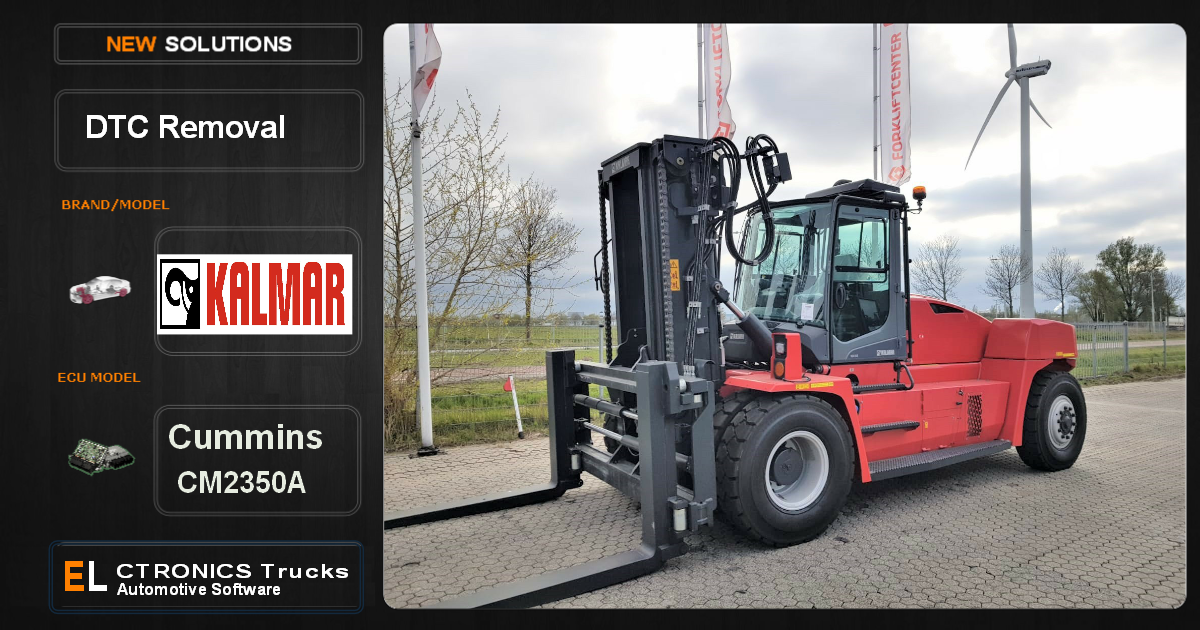 DTC OFF Kalmar Cummins CM2350A Electronics Trucks software