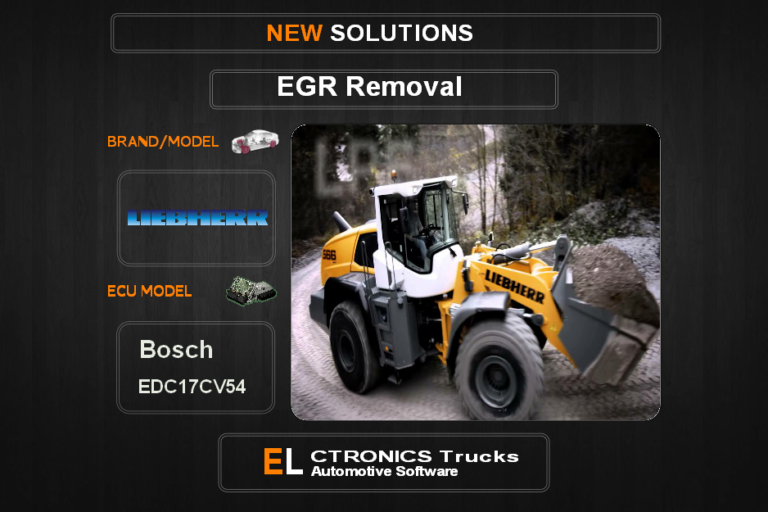 EGR Off Liebherr Bosch EDC17CV54 Electronics Trucks Software
