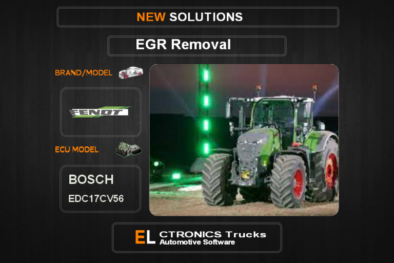 EGR Off Fendt Bosch EDC17CV56 Electronics Trucks Software