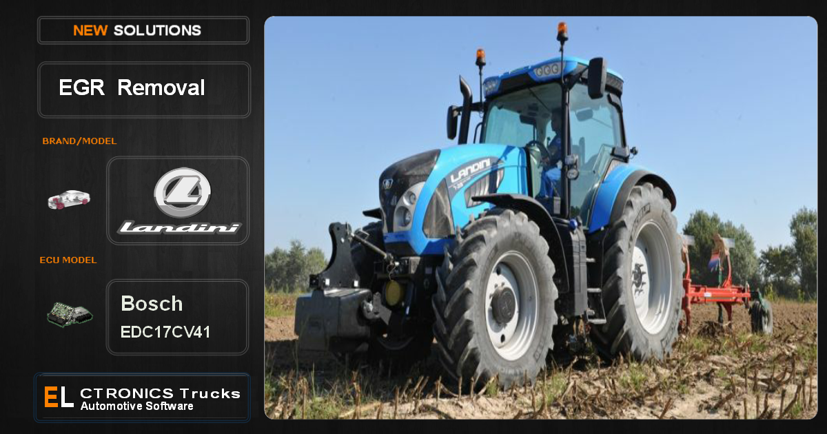 EGR Off Landini Bosch EDC17CV41 Electronics Trucks Software
