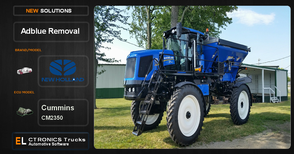 AdBlue OFF New Holland Cummins CM2350 Electronics Trucks