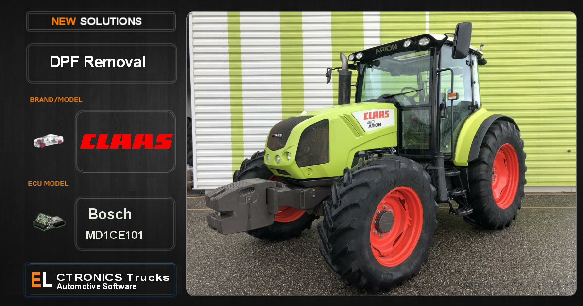 DPF Off Claas Bosch MD1CE101 Electronics Trucks Software