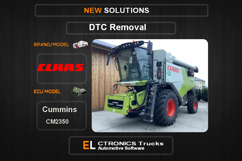 DTC OFF Claas Cummins CM2350 Electronics Trucks software