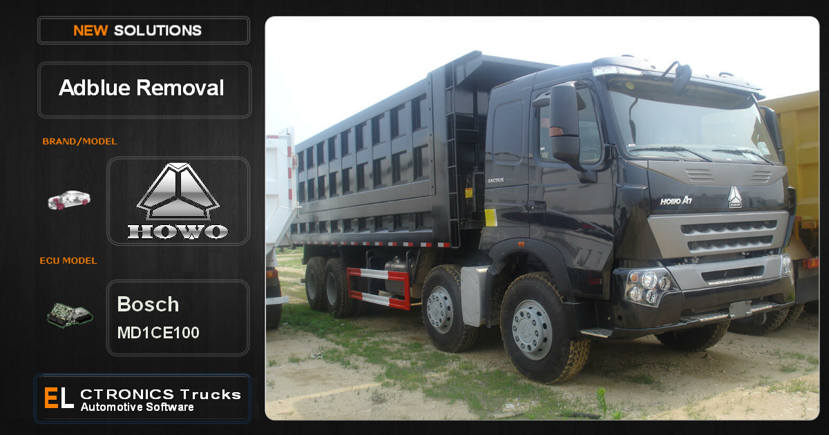 AdBlue OFF Howo Bosch MD1CE100 Electronics Trucks Software
