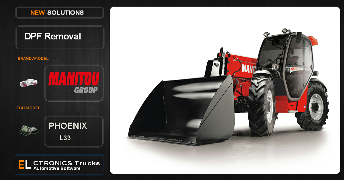 DPF Off Manitou PHOENIX L33 Electronics Trucks Software