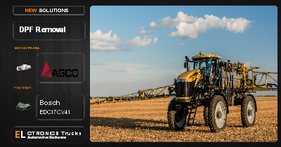 DPF Off Agco-agrilne Bosch EDC17CV41 Electronics Trucks